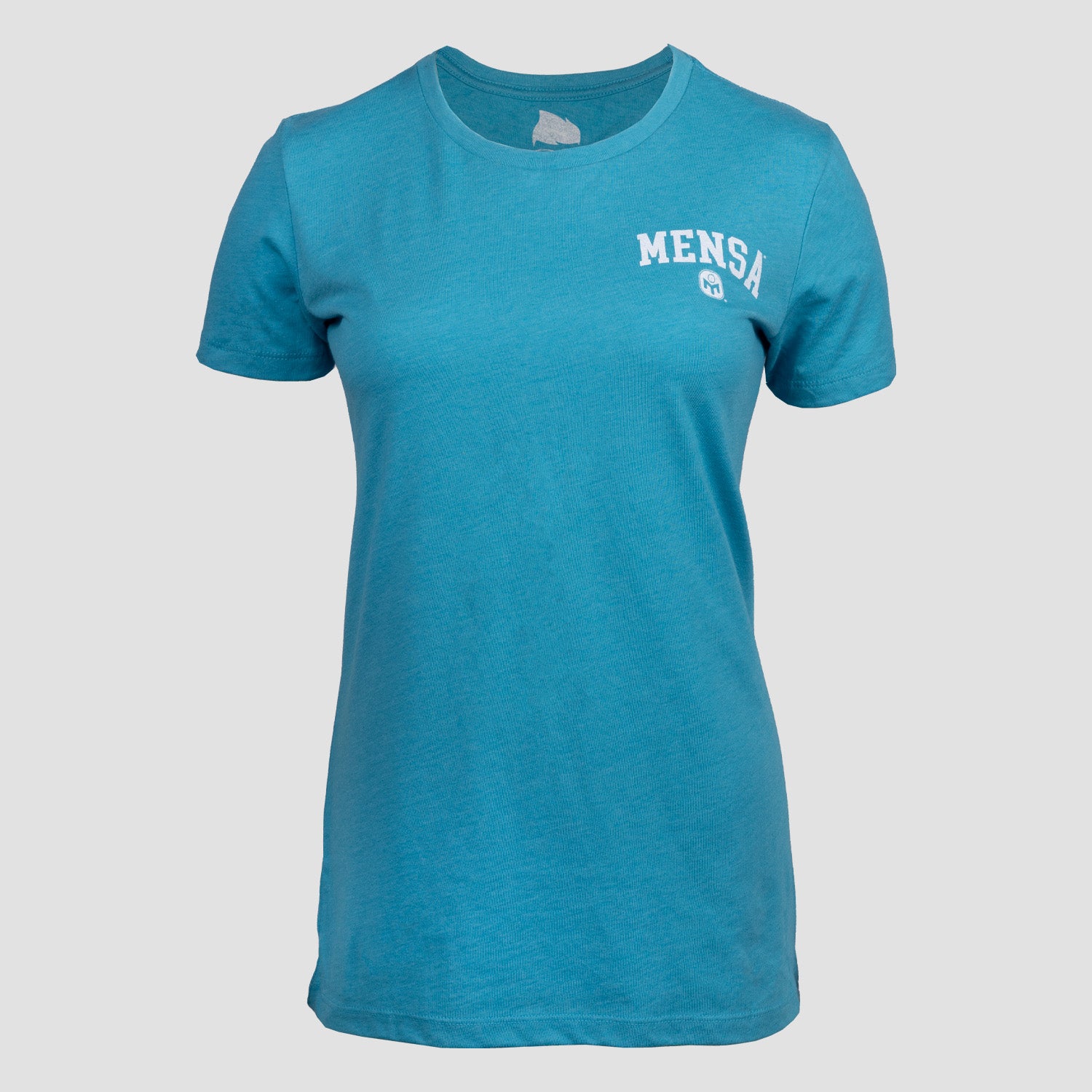 Mensa Collegiate Ladies Logo Tee - Blue
