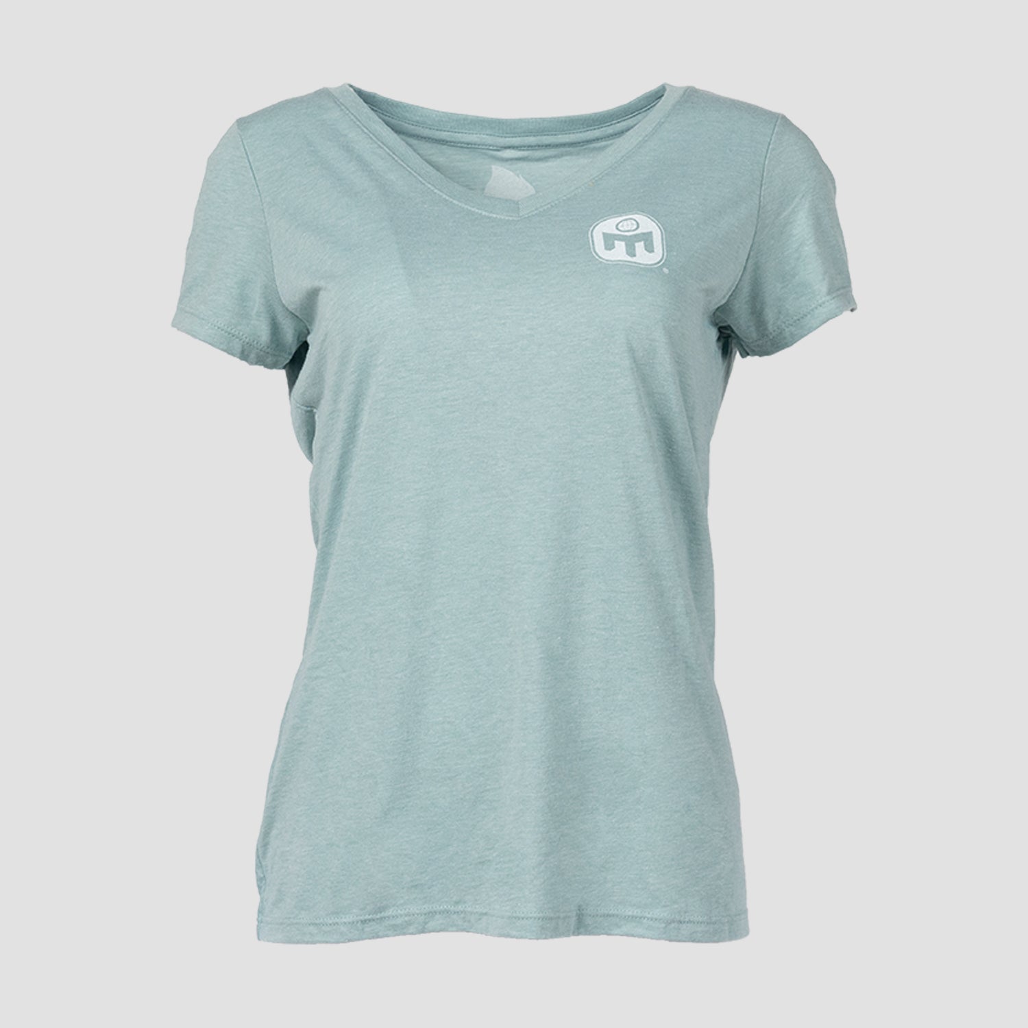 Mensa Logo Ladies V-Neck – Sage