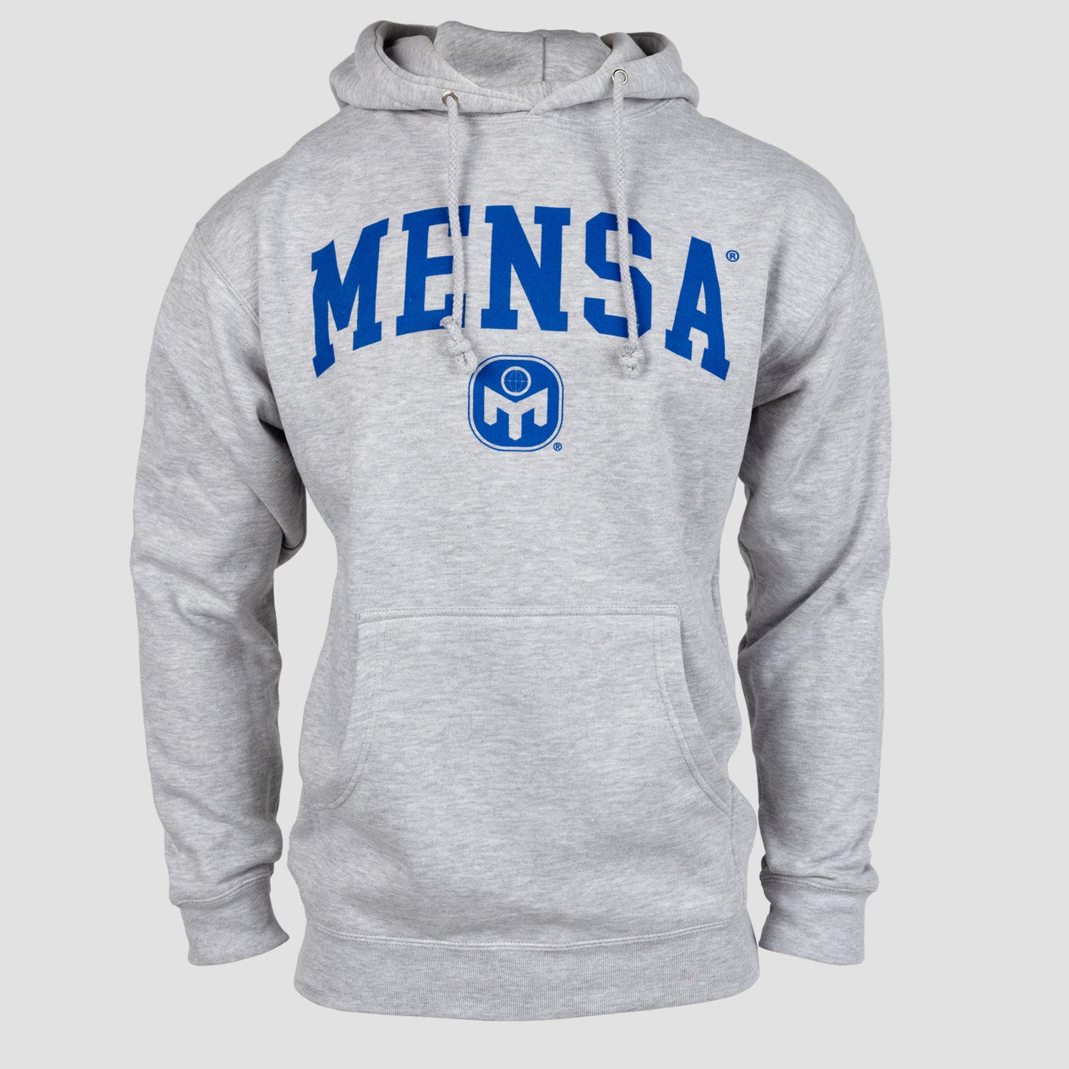 Mensa Collegiate Hoodie – Grey Heather