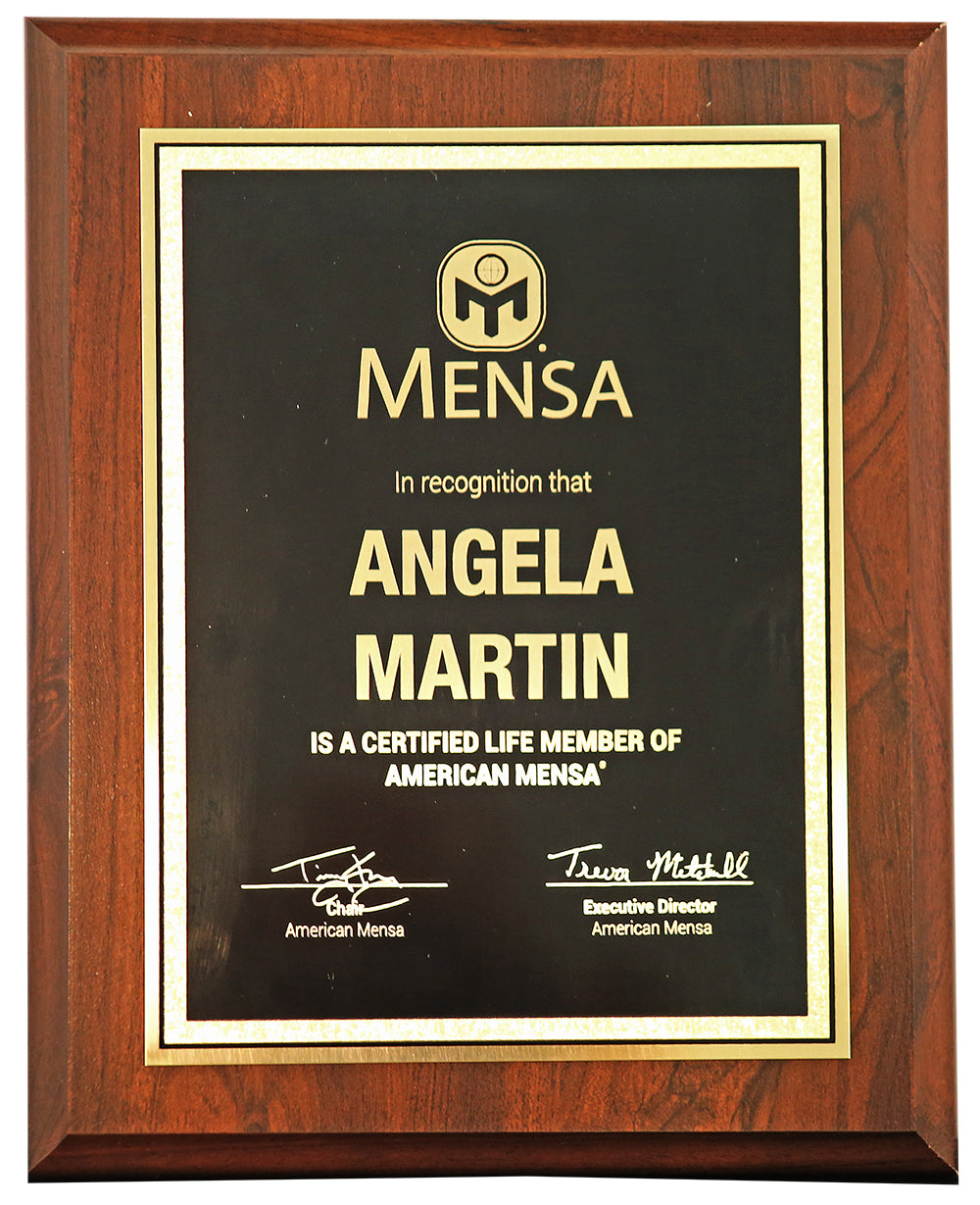 Life Member Plaque